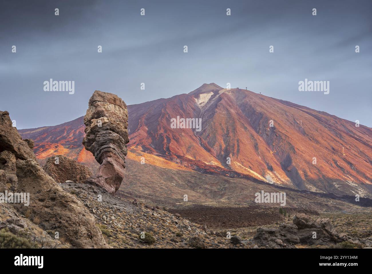 Panorama at sunrise on the Roque Chinchado, also known as the Stone ...