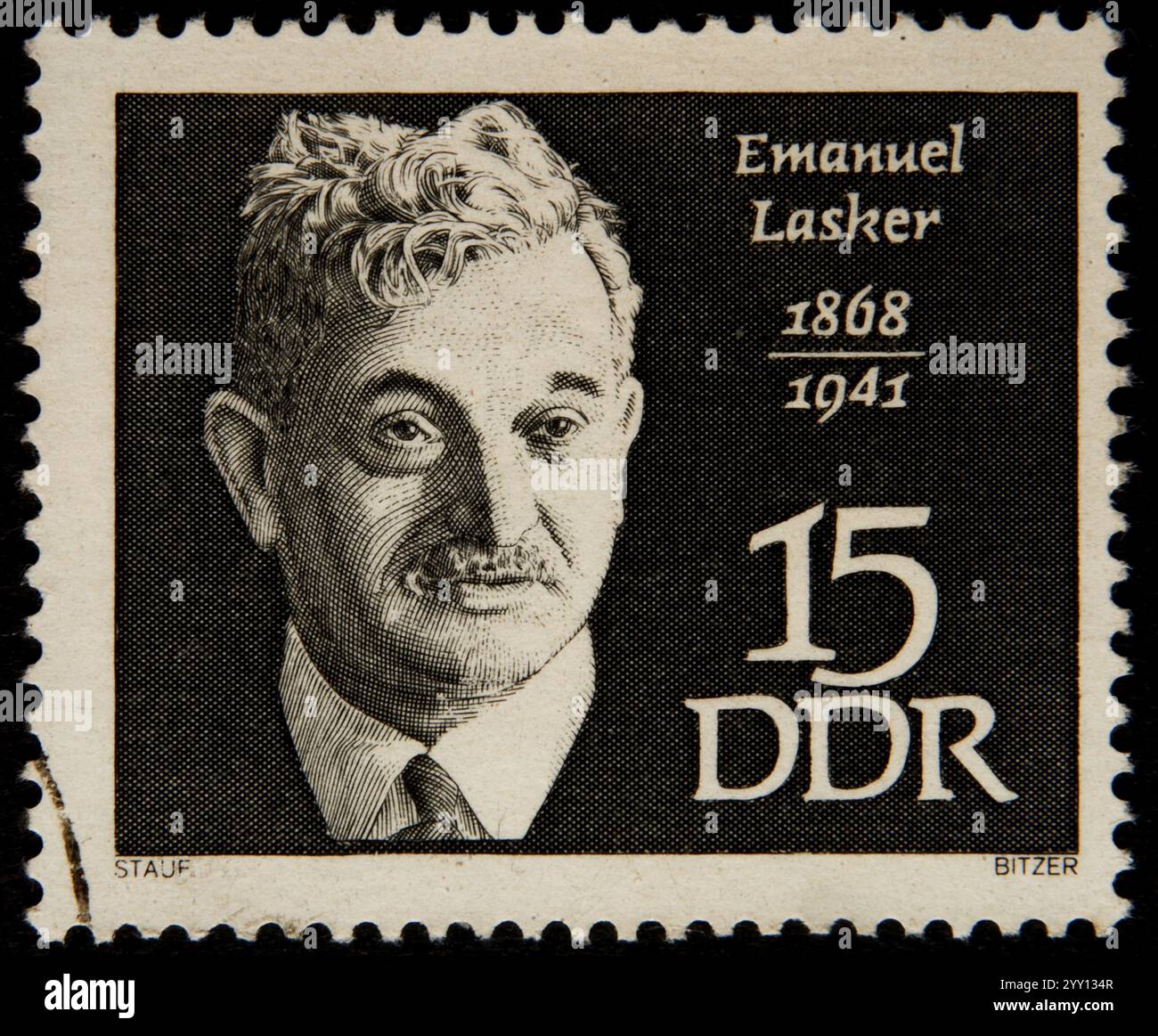 Emanuel Lasker (1868 â€“ 1941), a German chess player, mathematician ...