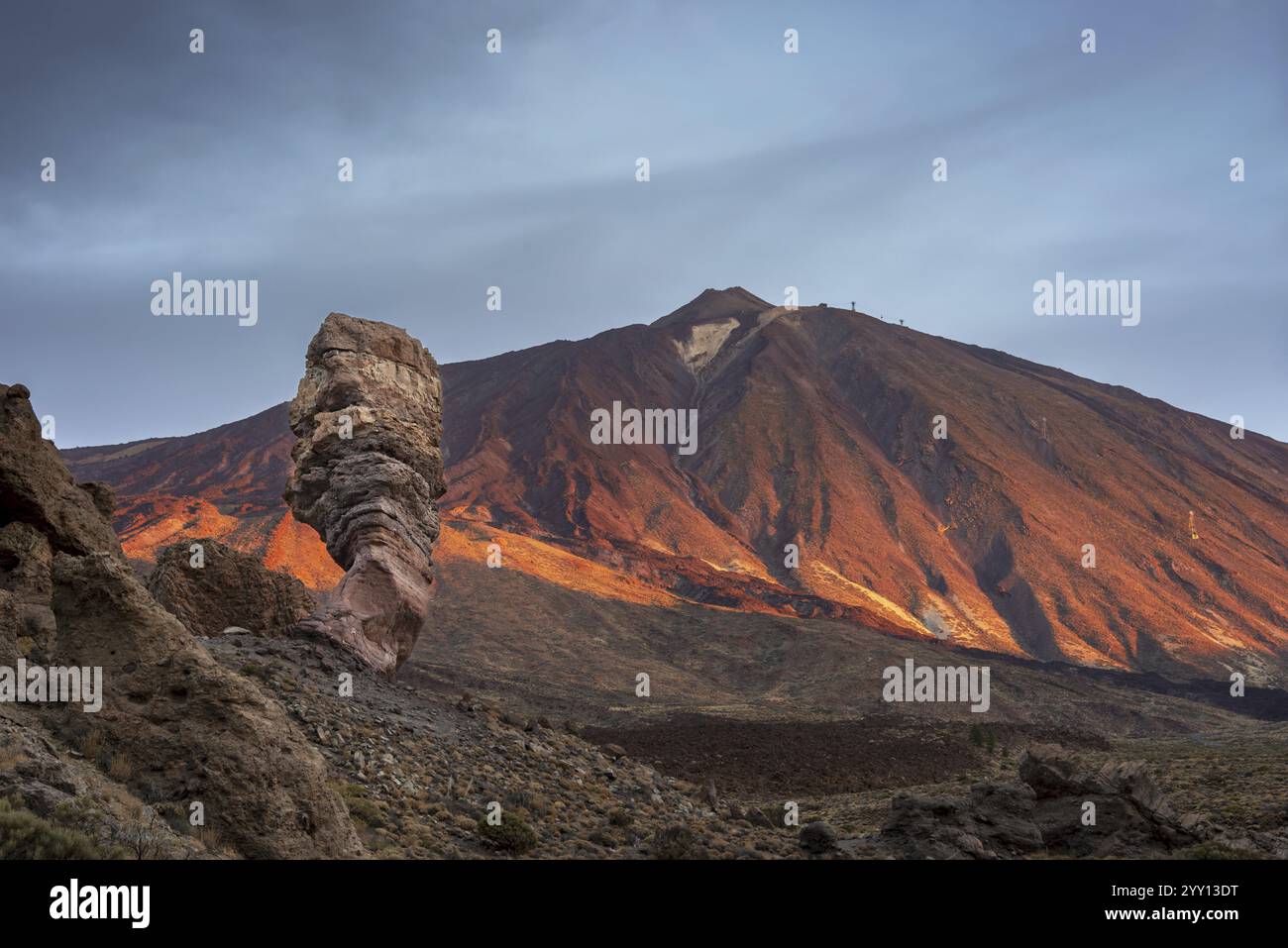 Panorama at sunrise on the Roque Chinchado, also known as the Stone ...