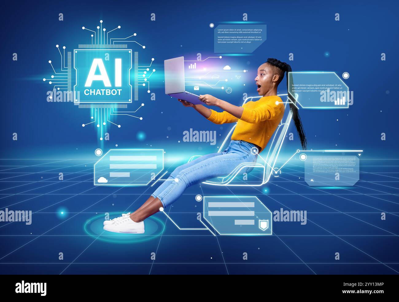 Virtual assistant female hi-res stock photography and images - Alamy