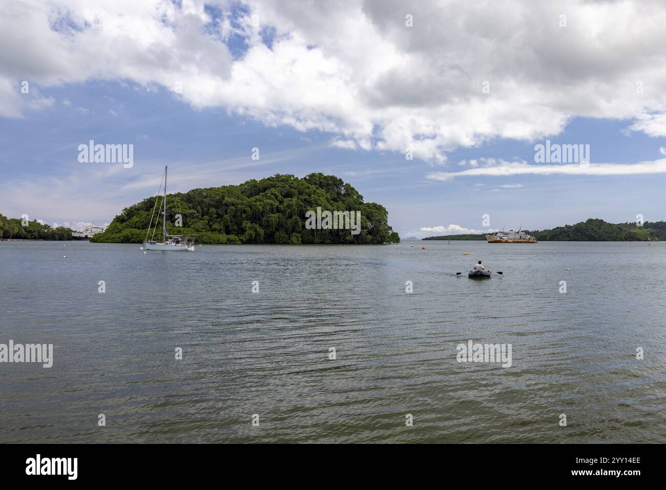 Small island, Snake Island, Lami Bay, Suva, Viti Levu Island, Fiji ...