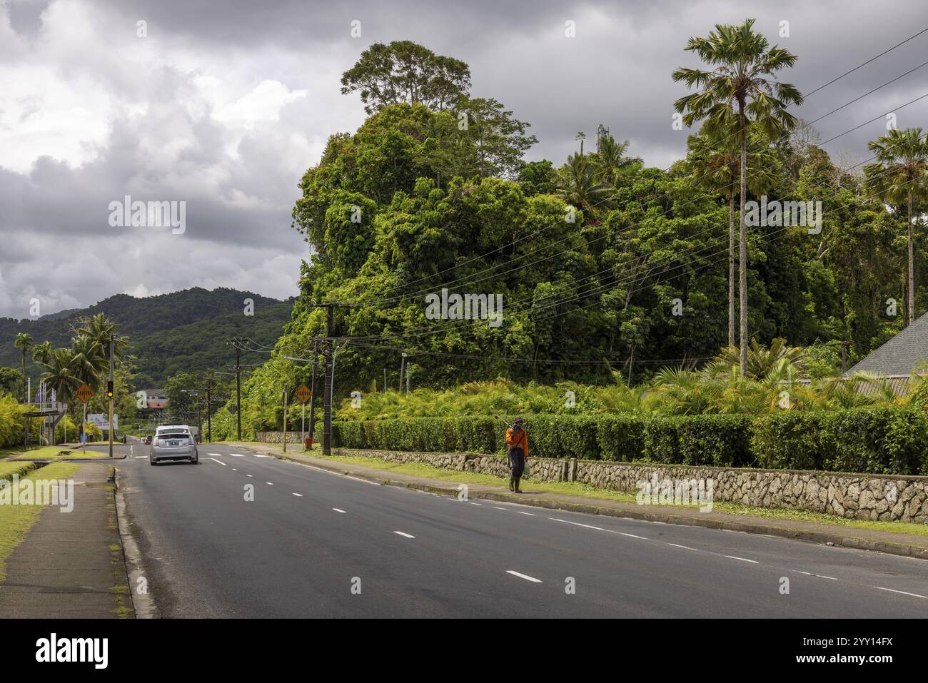 Beach scene, Lami Bay, Suva, Viti Levu Island, Fiji, Oceania Stock ...