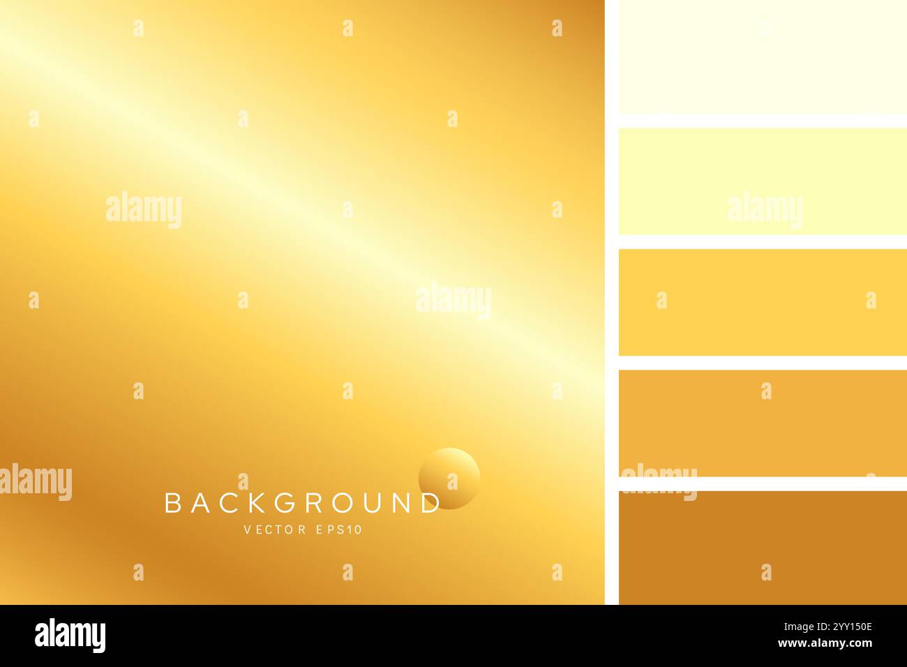 Shiny elegant golden gradient abstract background with glowing light ...
