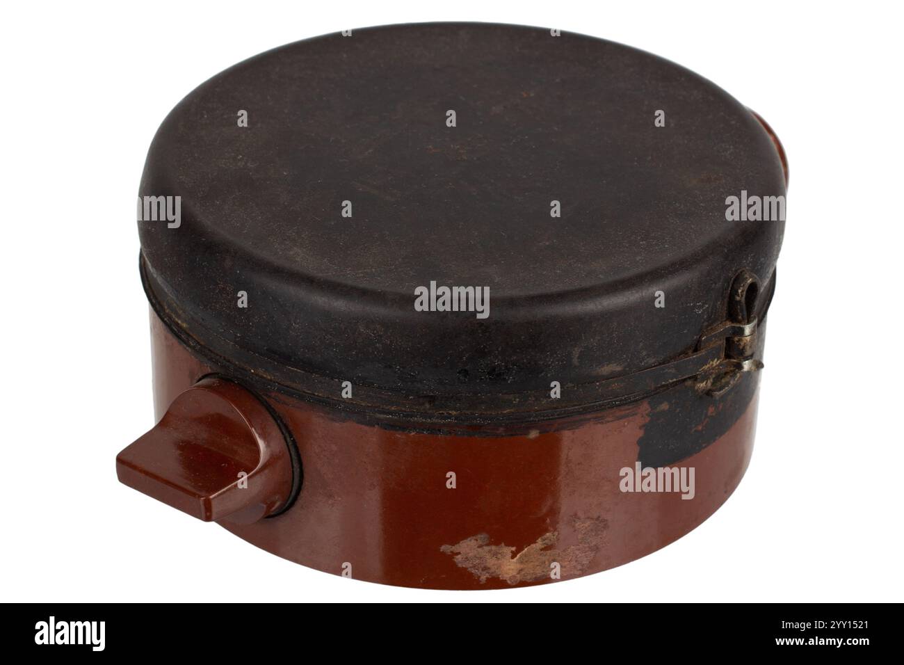 PMN soviet plastic bodied anti-personnel landmine. Isolated on white ...