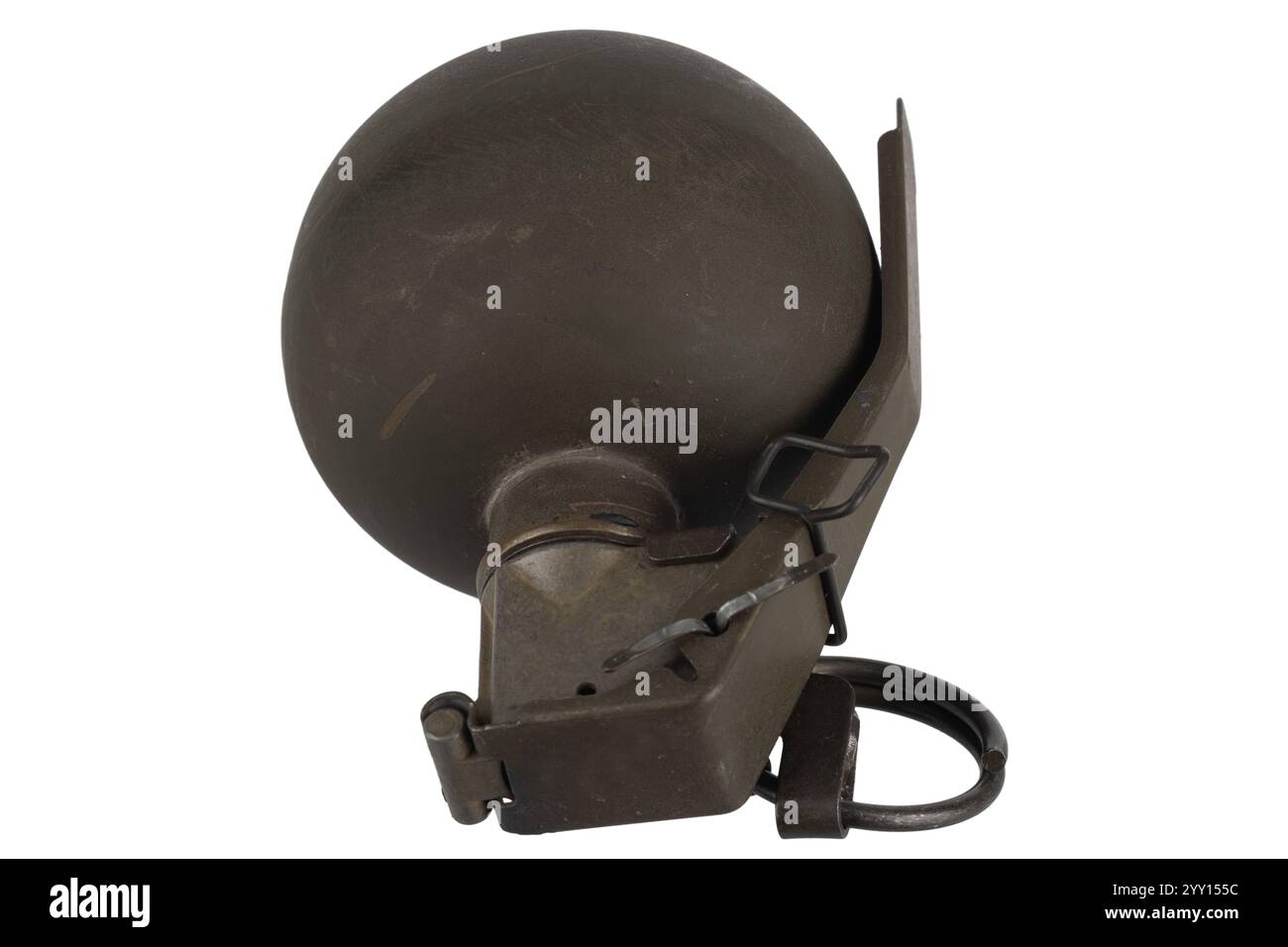 US ARMY M67 fragmentation hand grenade isolated on white background ...