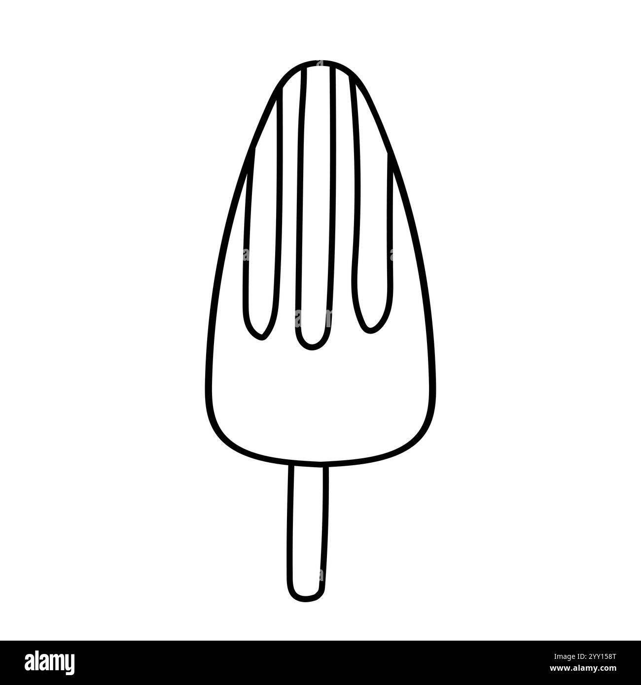 Dripping Ice Cream Bar Drawing Stock Vector Image & Art - Alamy