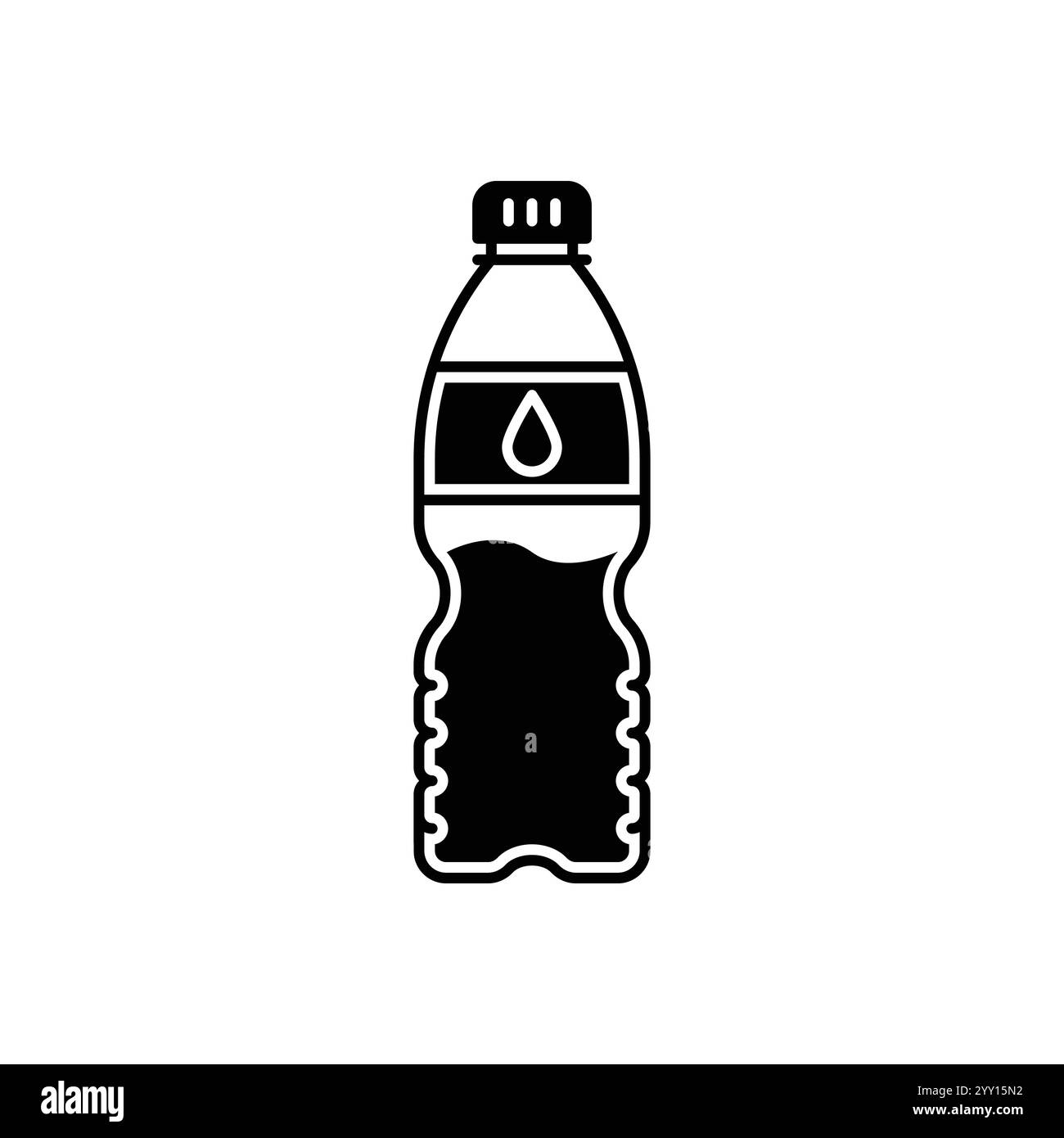 Water bottle icon logo Cut Out Stock Images & Pictures - Alamy