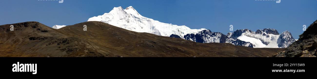 Bolivia's Majestic Huayna Potosí mountain in Bolivia, with its snow ...