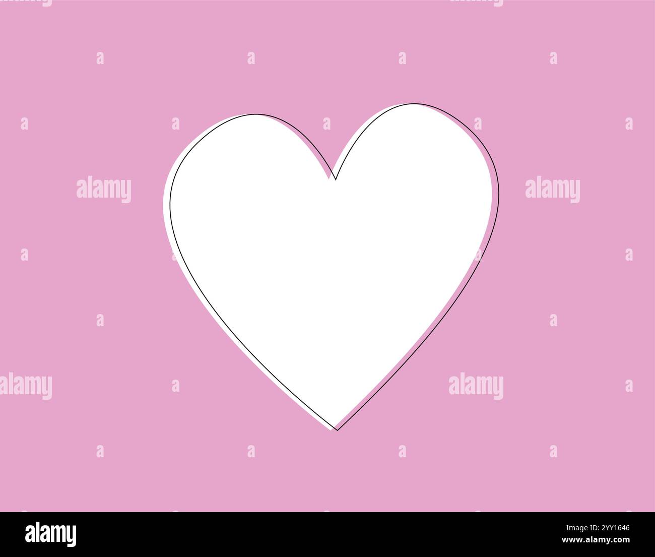 Large pink heart Stock Vector Images - Alamy