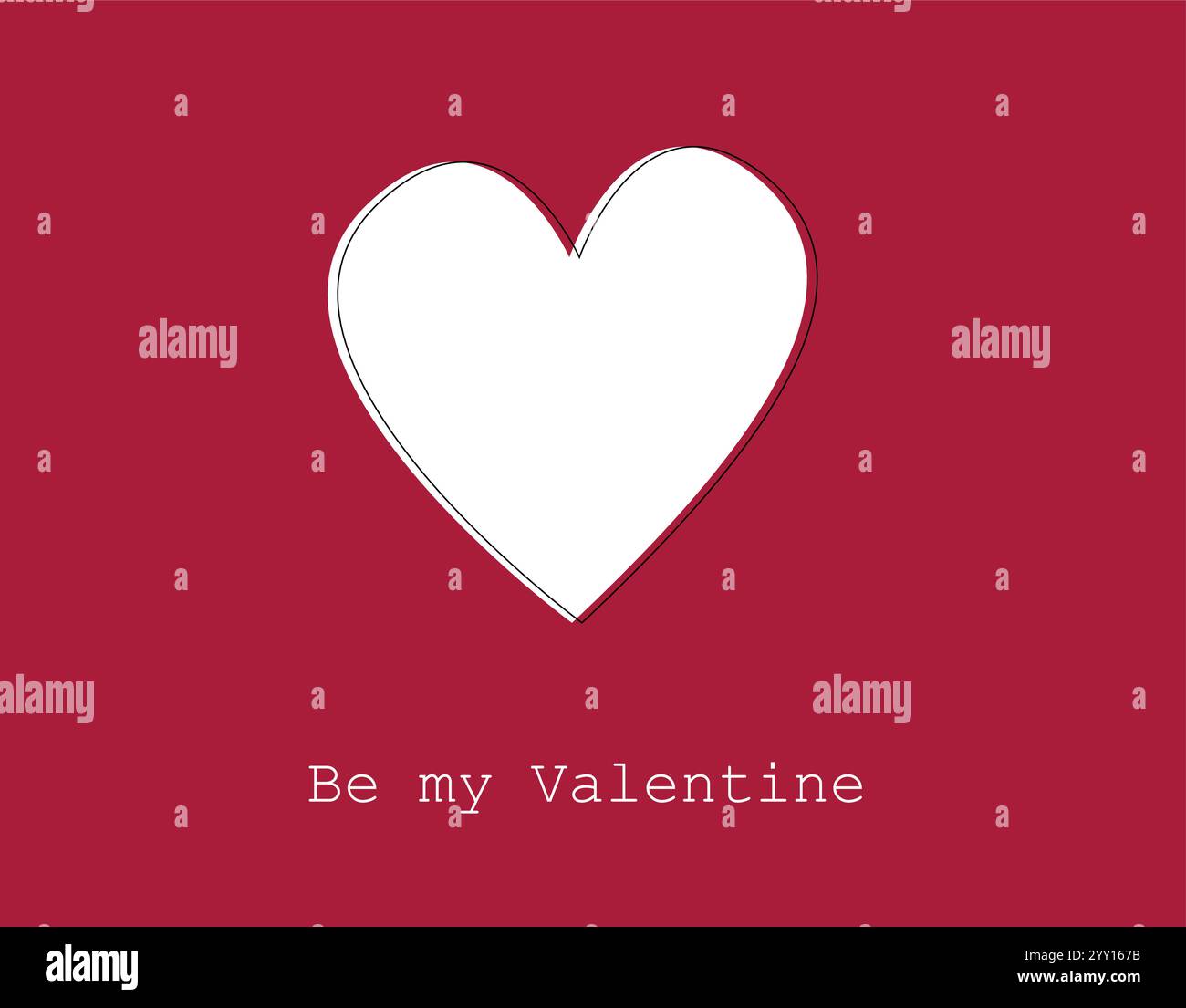 Red white sweet heart Stock Vector Images - Alamy