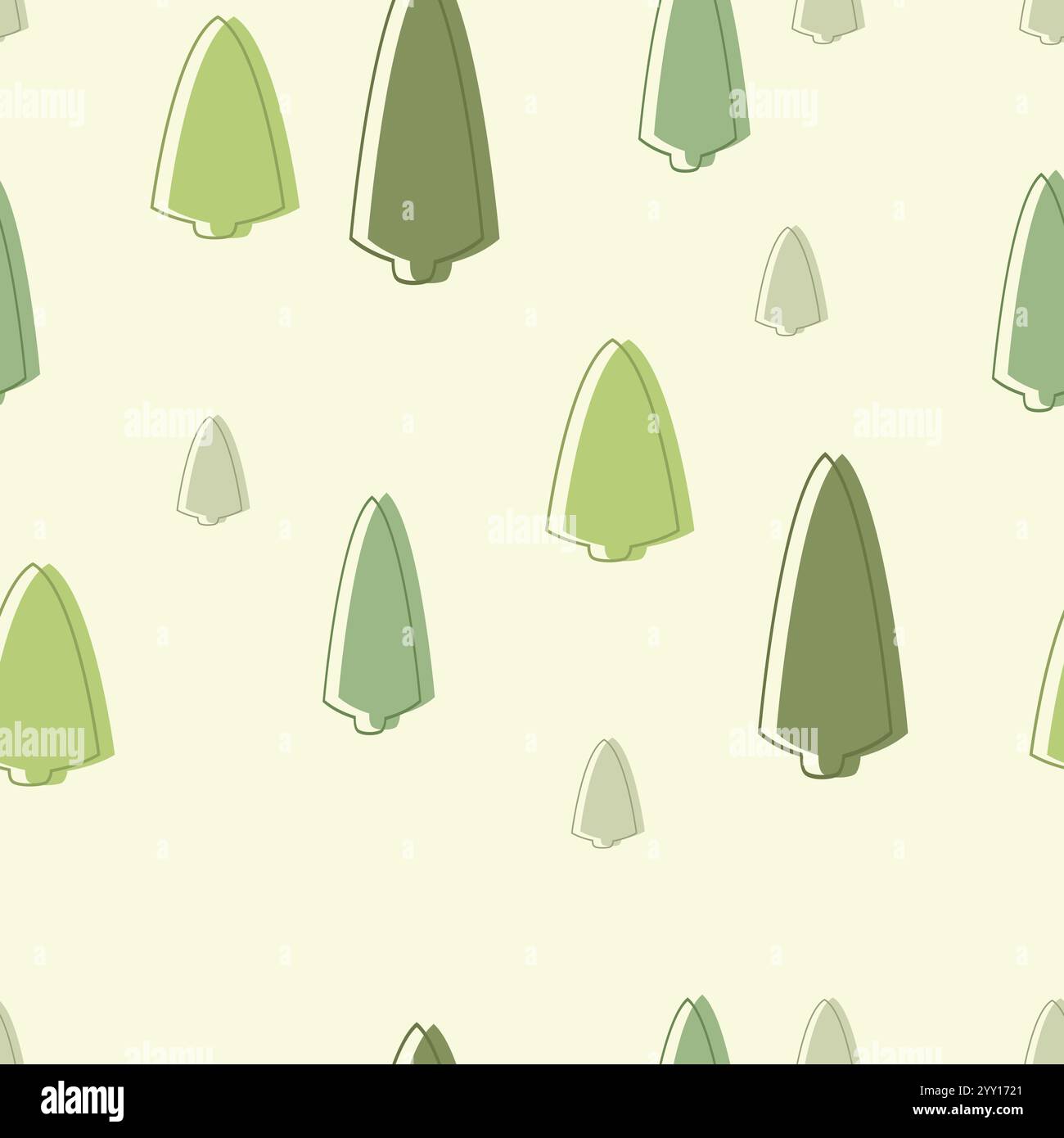 Modern christmas trees seamless Stock Vector Images - Alamy