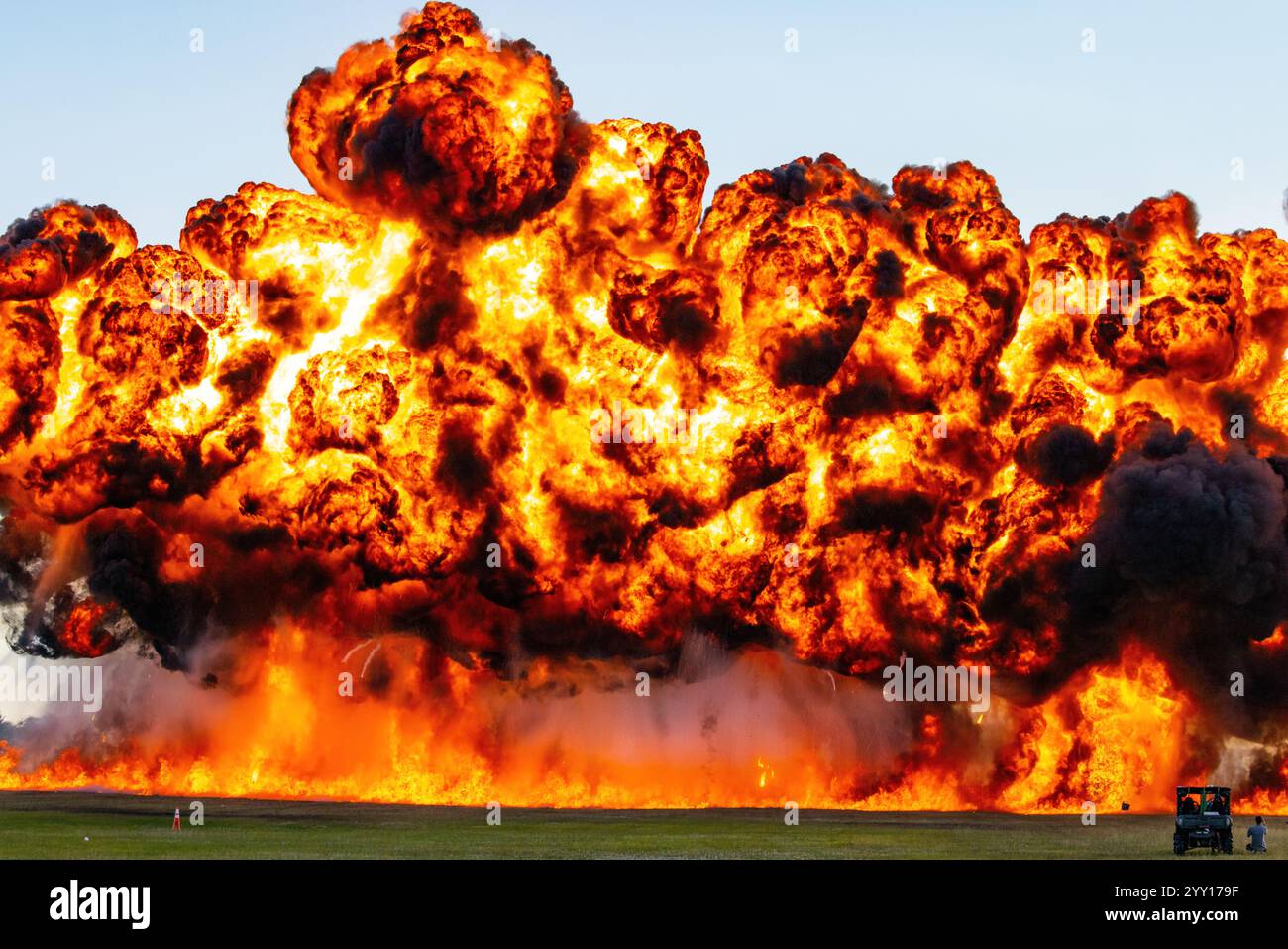 Big Explosive Wall of Fire Explosion Fire Details Stock Photo - Alamy