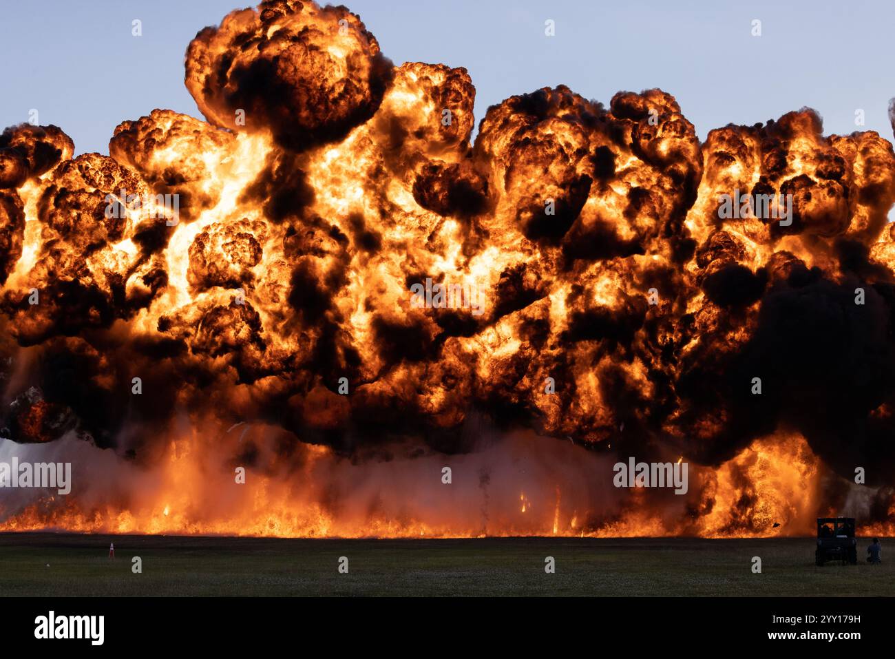 Big Explosive Wall of Fire Explosion Fire Details Stock Photo - Alamy