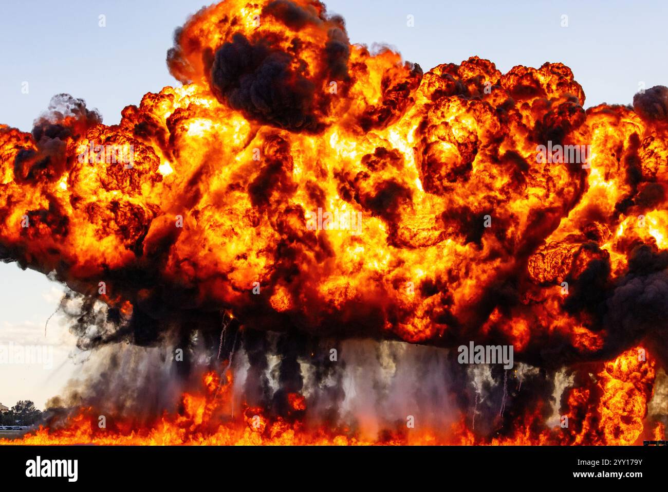 Big Explosive Wall of Fire Explosion Fire Details Stock Photo - Alamy