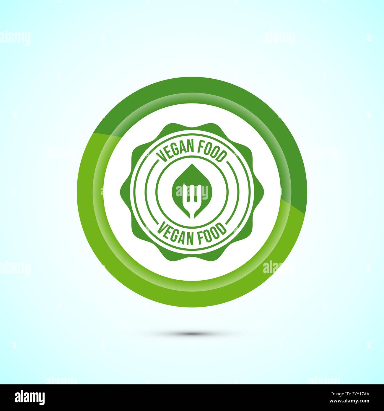 Vegan food icon design illustration. Bio, Ecology, Organic logos and ...