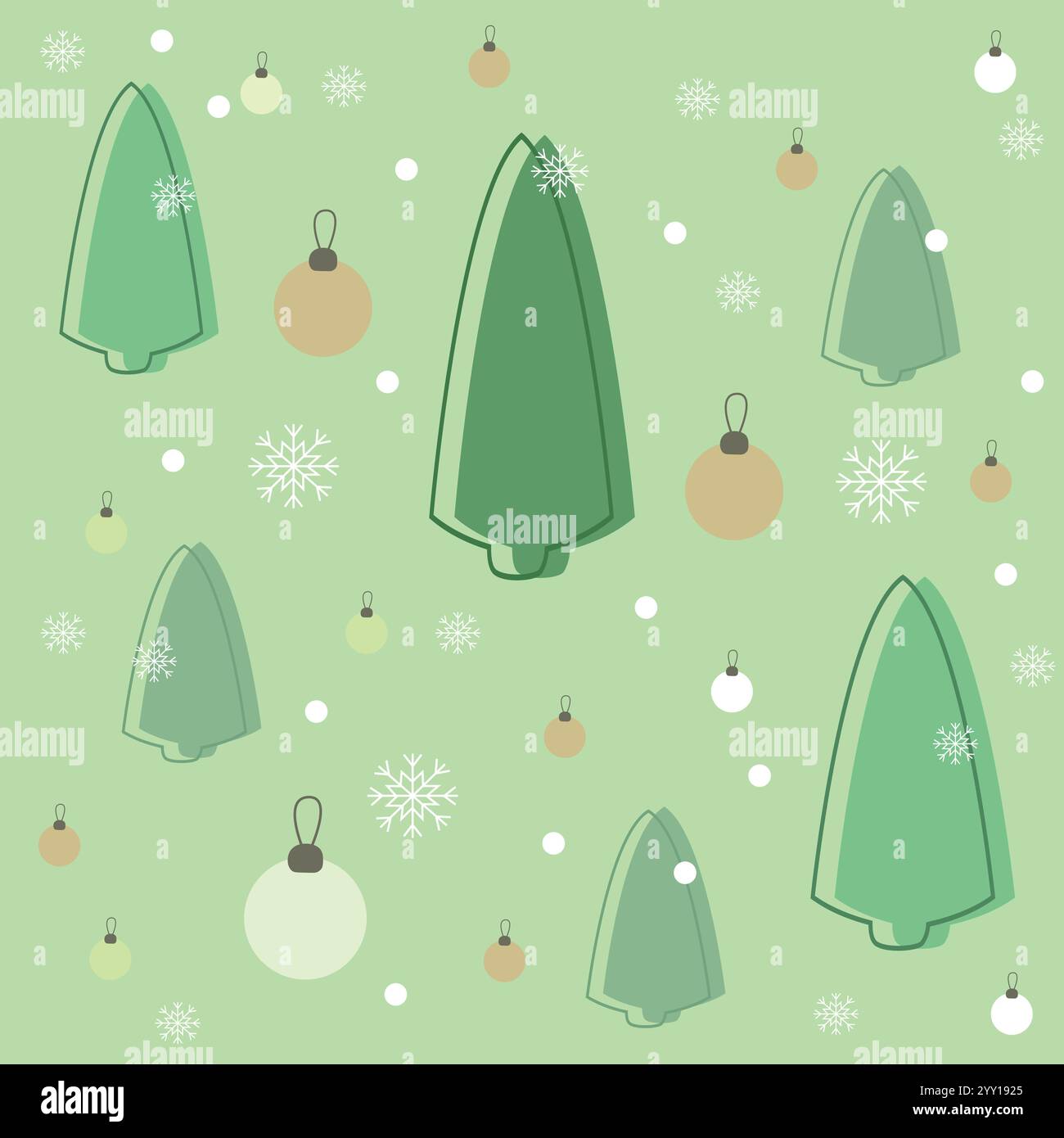 Christmas background green trees Stock Vector Images - Alamy