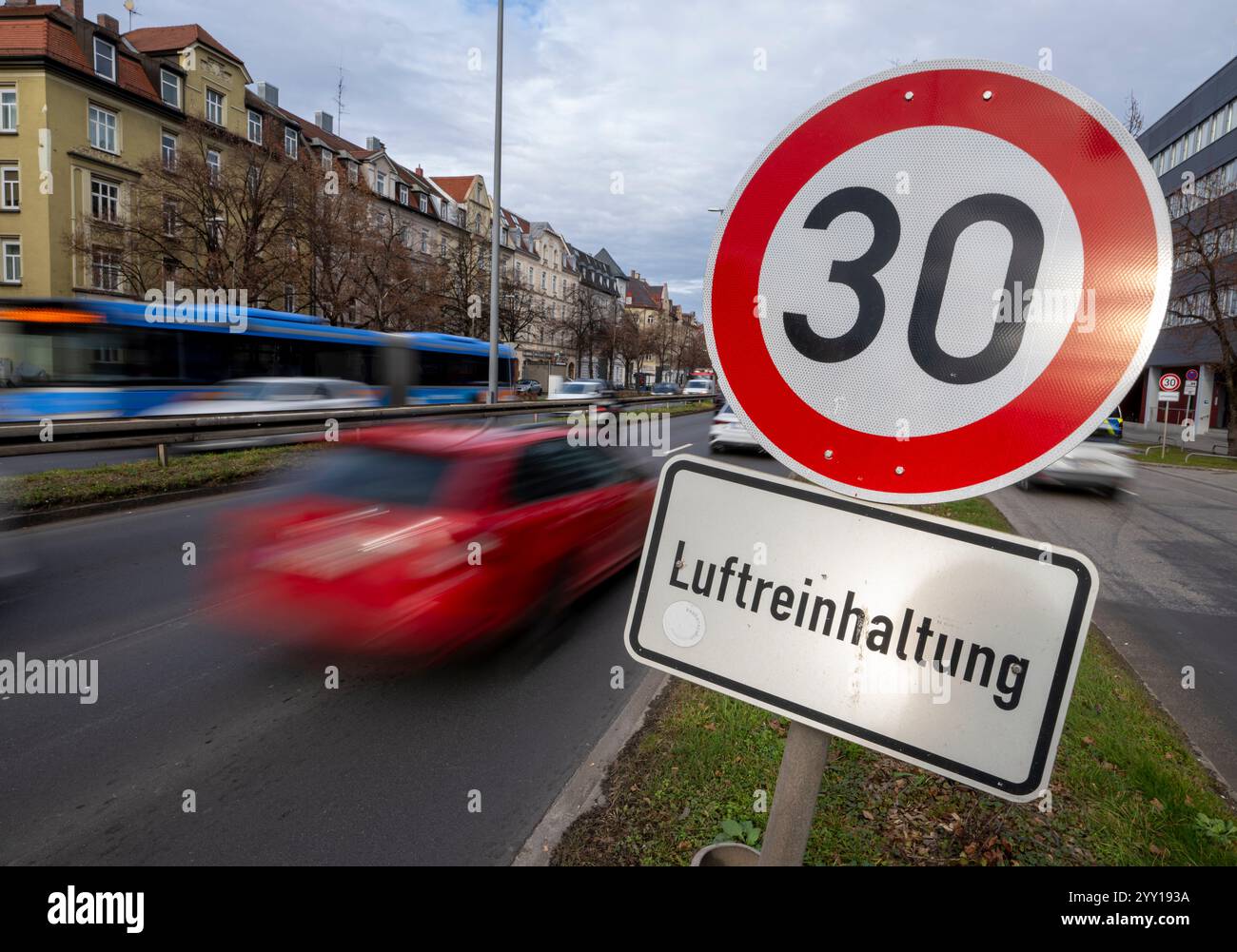 Munich, Germany. 18th Dec, 2024. Road signs with the words "Air ...