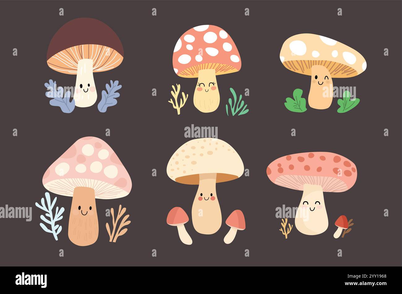 Fantasy mushrooms in cartoon hi-res stock photography and images - Alamy