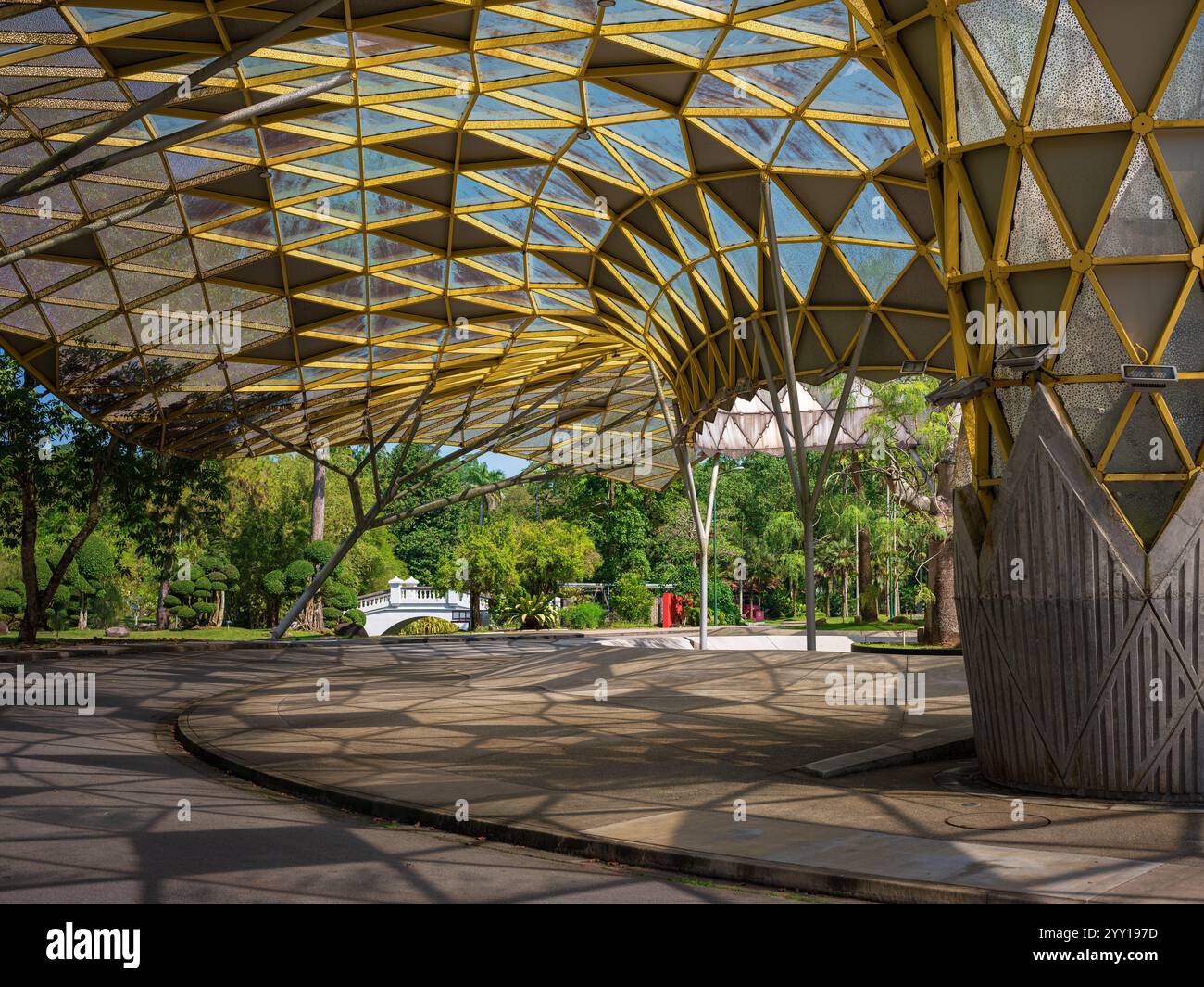 Infrastructure of the Kuala Lumpur Perdana Botanical Garden featuring ...