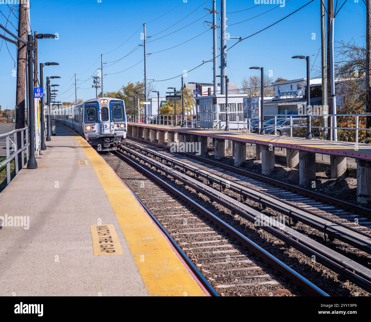 Island Park, New York, USA – October 25, 2024: A Long Island Railroad ...