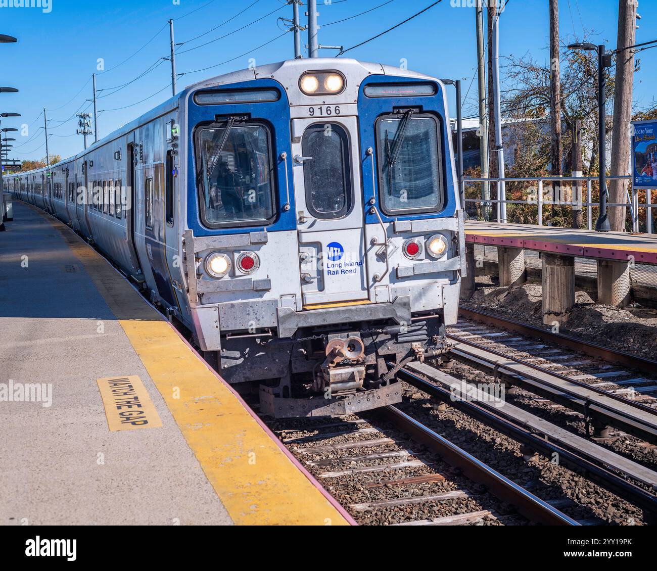 Island Park, New York, USA – October 25, 2024: A Long Island Railroad ...