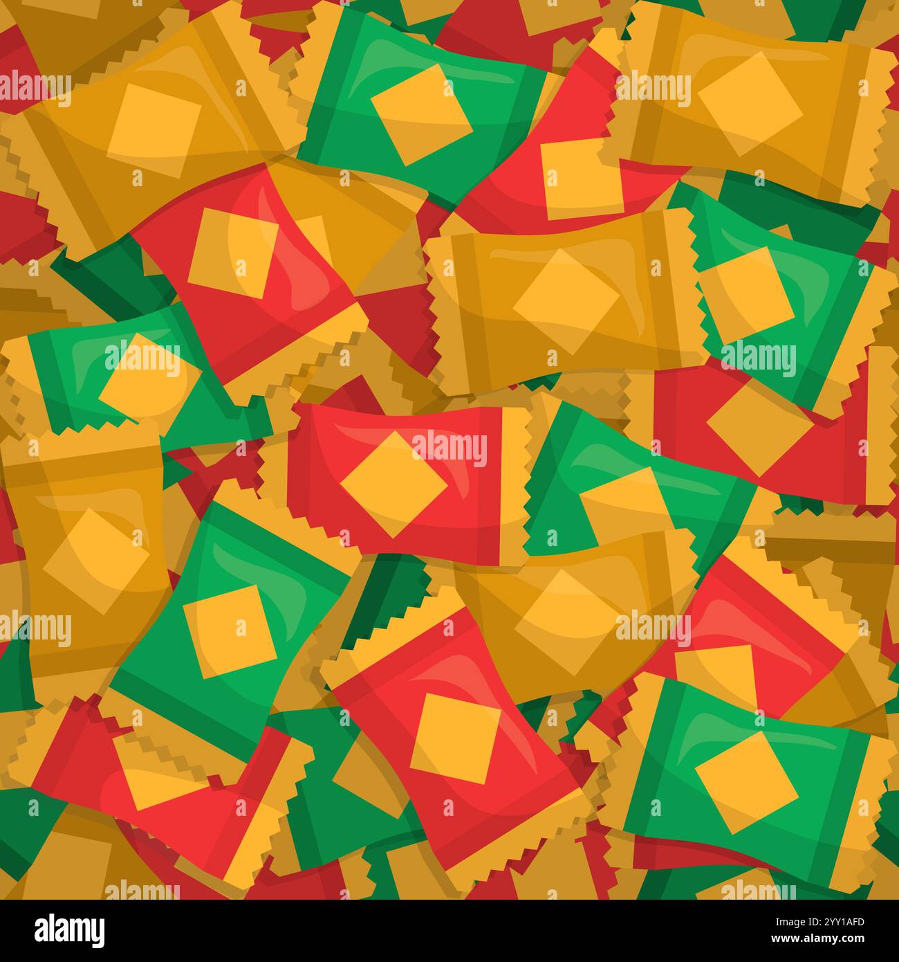 Colorful wrapped candies seamless pattern background, celebrations and ...