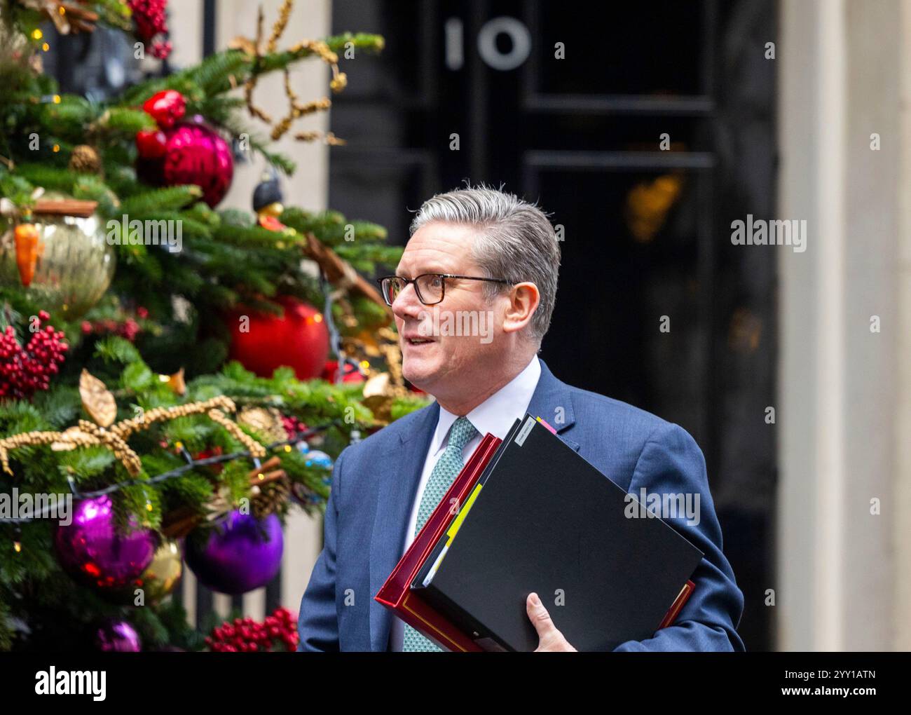London, UK. 18th Dec, 2024. Prime Minister, Keir Starmer, leaves Number ...