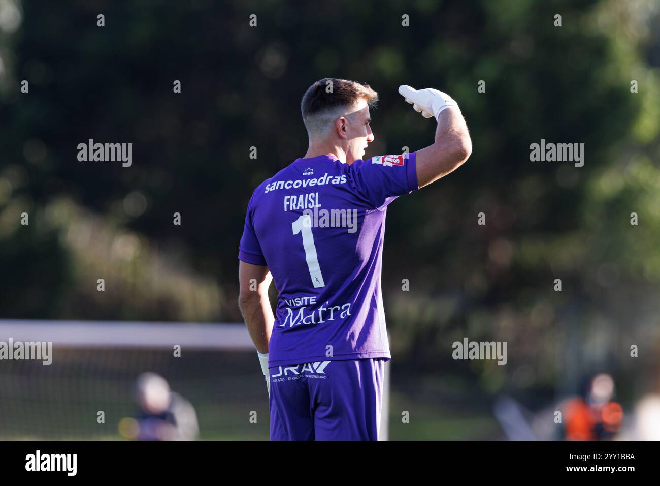 Martin Fraisl seen during Liga Portugal 2 game between teams of CD ...