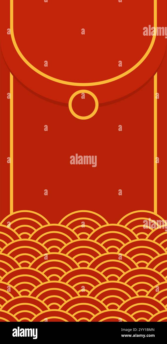 Chinese red envelope, Chinese culture and traditions concept, isolated ...