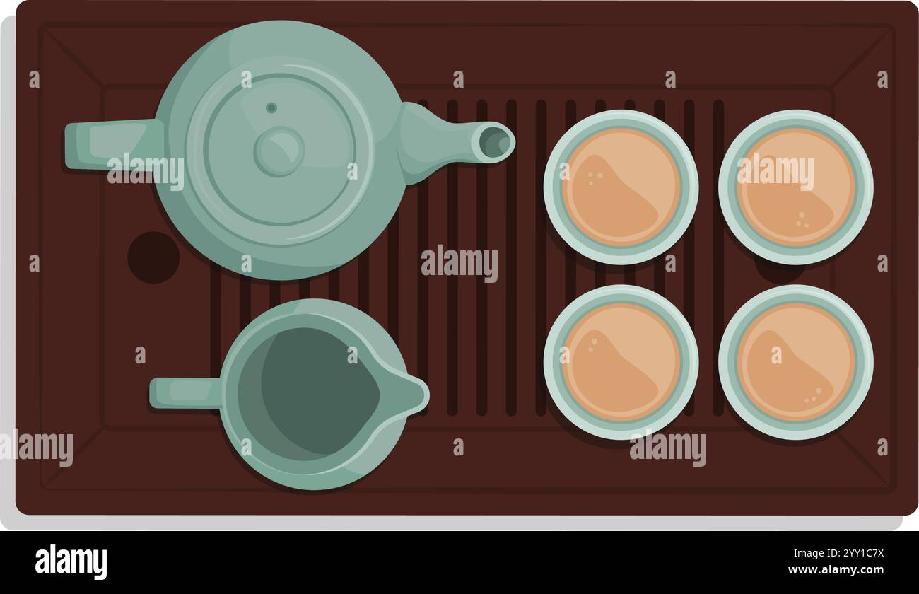 Chinese tea cups chinese porcelain Stock Vector Images - Alamy