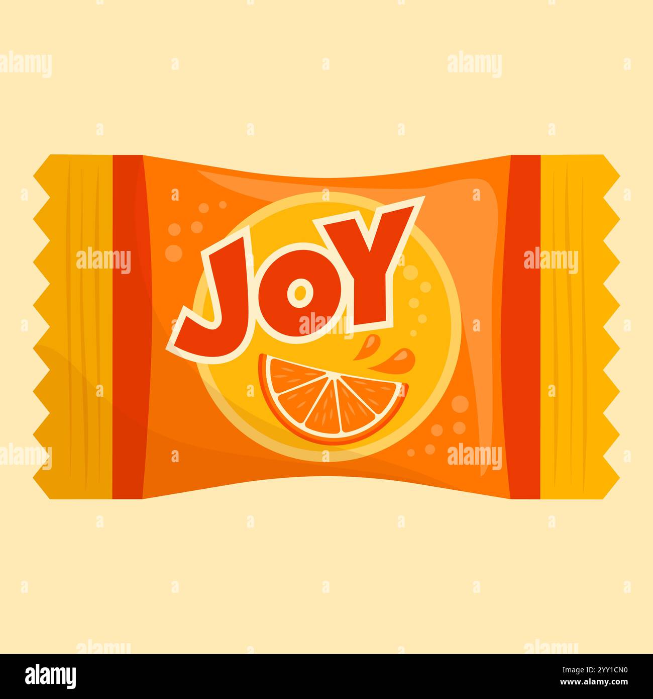 Wrapped orange flavor candy as metaphor for joy: feelings, moods and ...