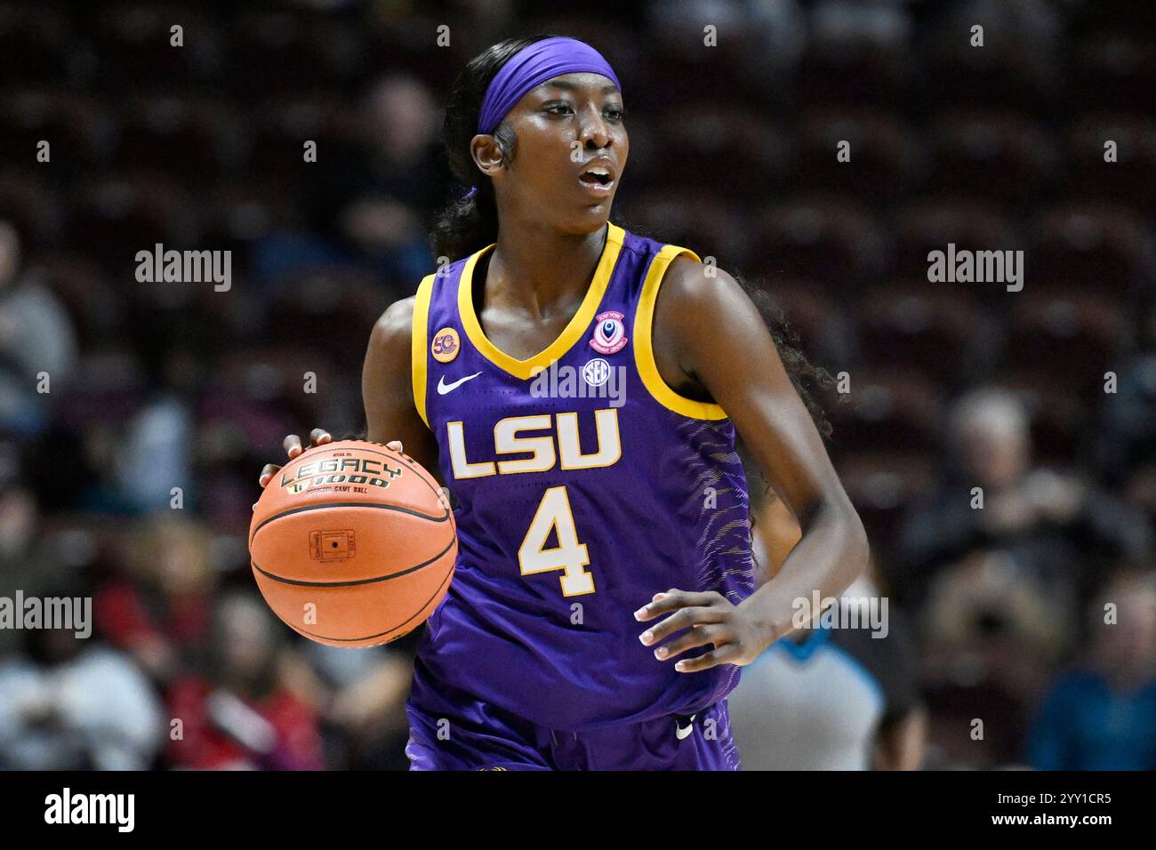 LSU guard Flau'Jae Johnson (4) in the first half of an NCAA college ...