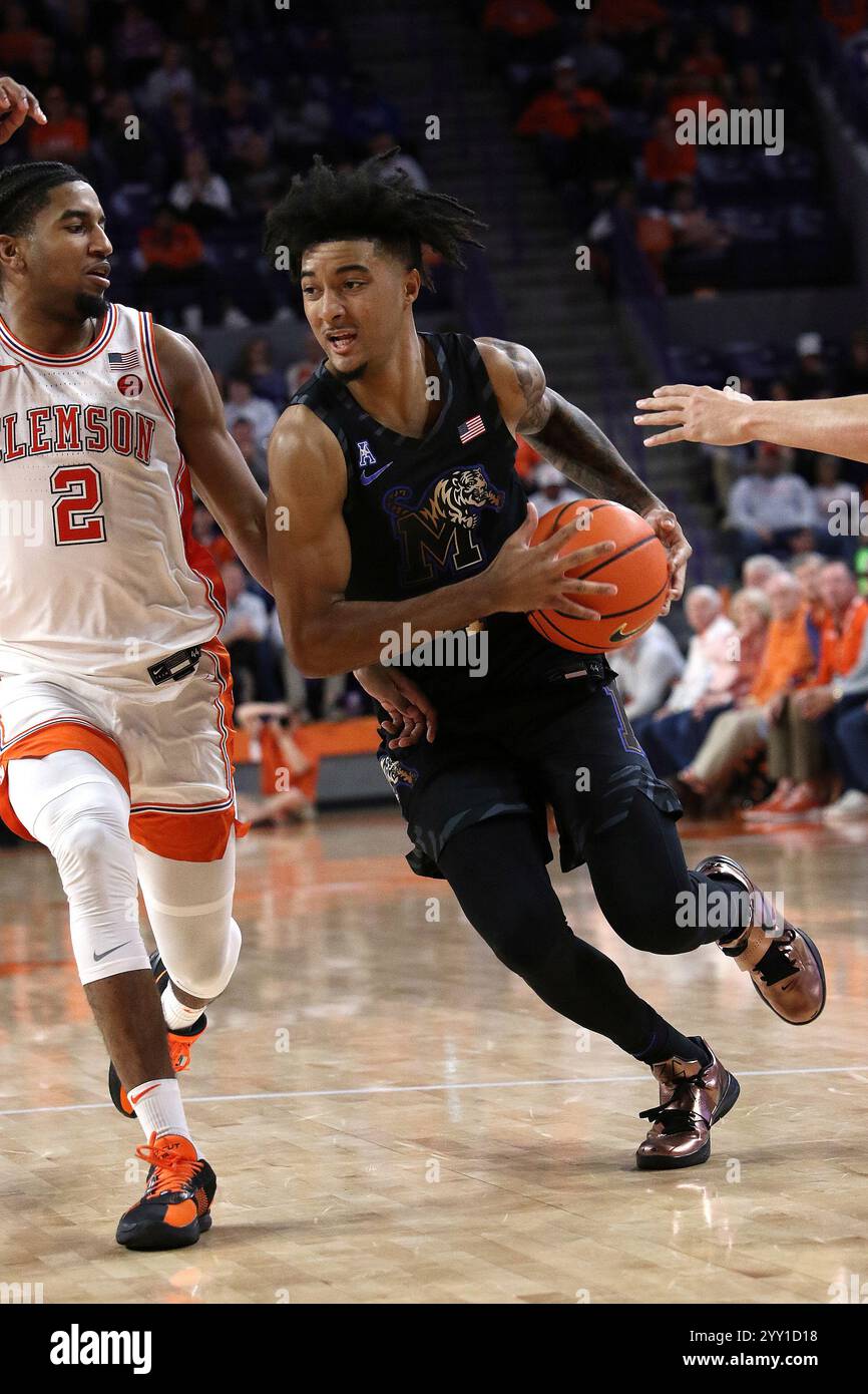 CLEMSON, SC - DECEMBER 14: Memphis Tigers guard PJ Haggerty (4) during ...