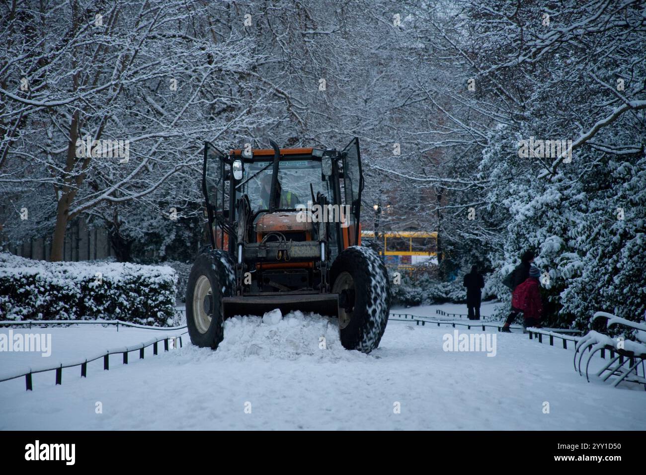 File Image: A tractor in Saint Stephen's Green Park in Dublin city ...