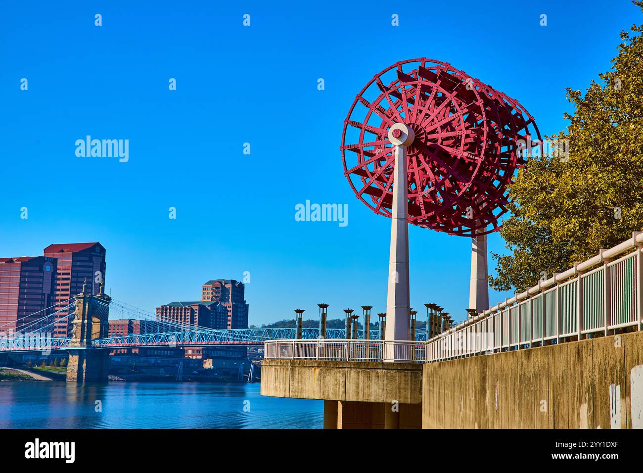 Artistic view of suspension bridge hi-res stock photography and images ...