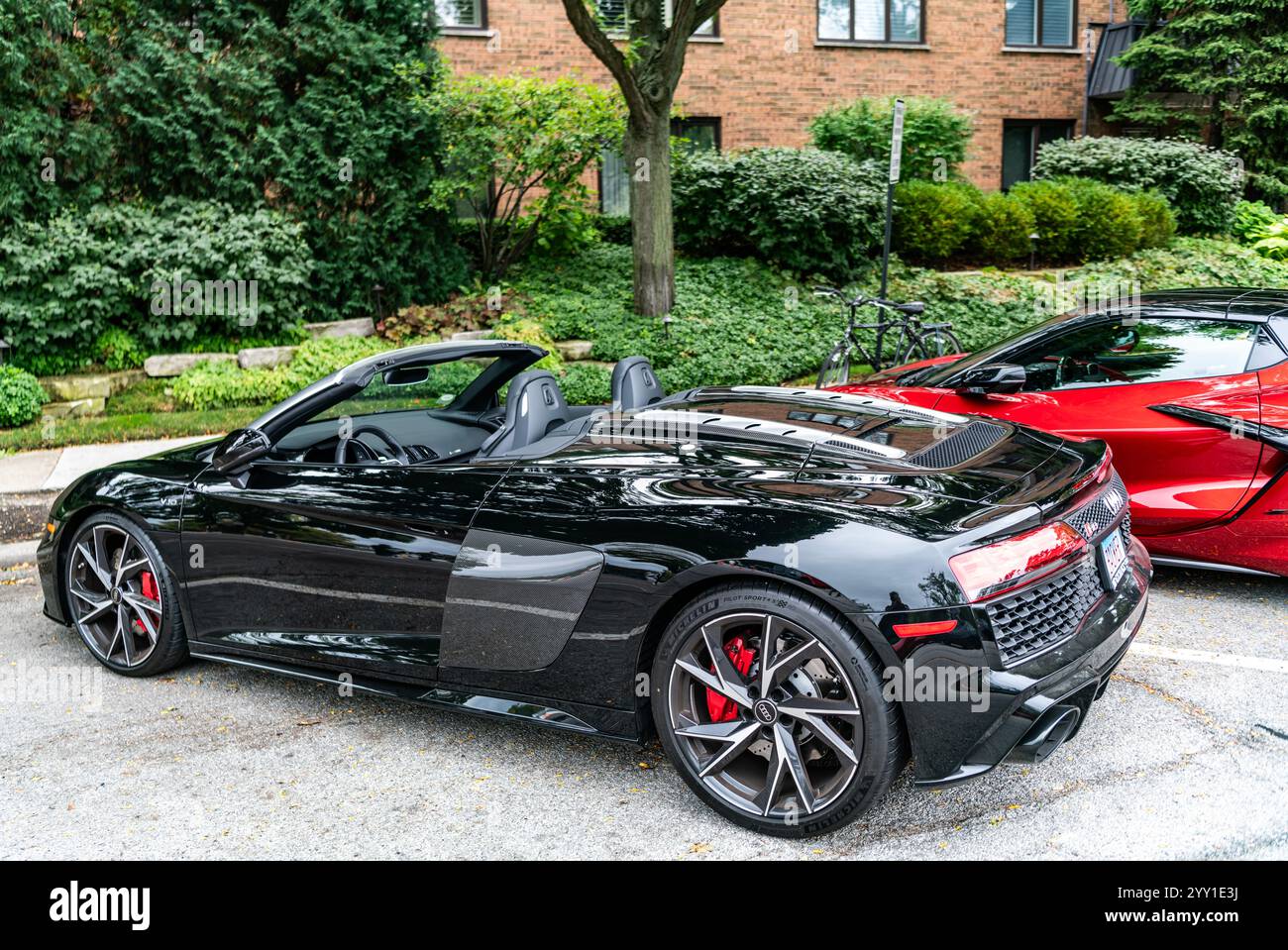 Chicago, Illinois - September 29, 2024: Audi R8 Spyder v10 convertible ...