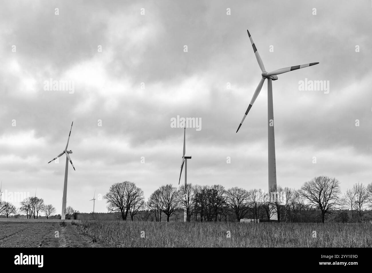 wind turbines. windmill view. wind turbine generator for electricity ...