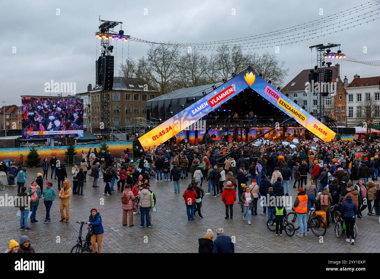 Brugge, Belgium. 18th Dec, 2024. this picture shows the start of the ...