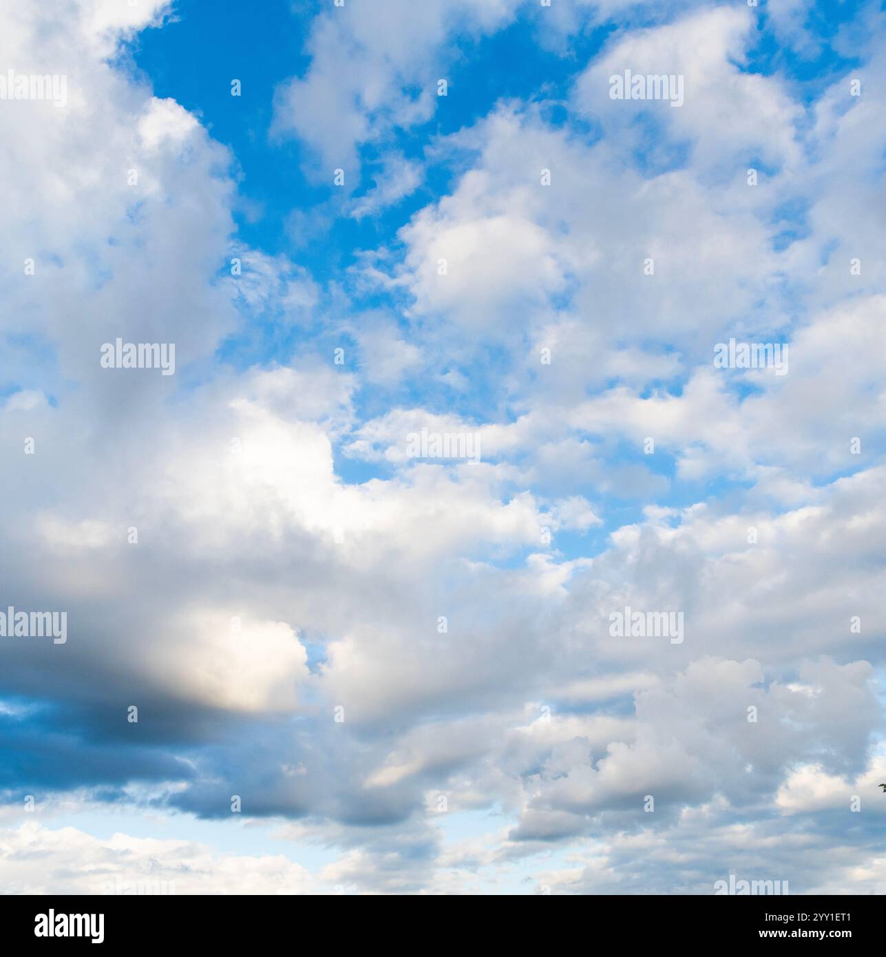 Background with cloud. Blue sky with white clouds. Skyscape and ...