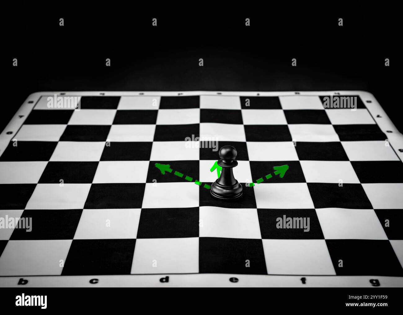 The Pawn, how Chess Pieces move on the chessboard, the moves marked ...