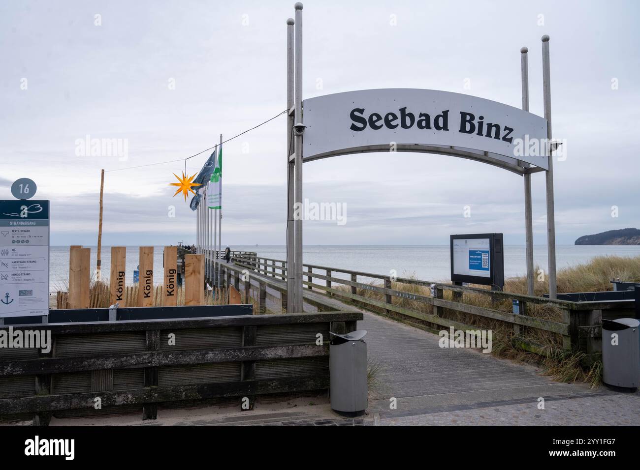 Binz, Germany. 18th Dec, 2024. A designer nativity scene stands on the ...