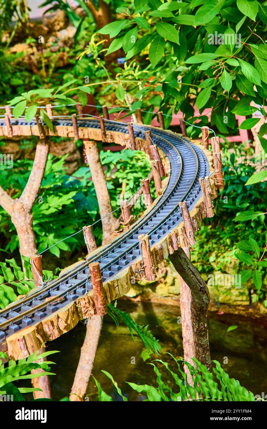 Outdoor miniature train display hi-res stock photography and images - Alamy