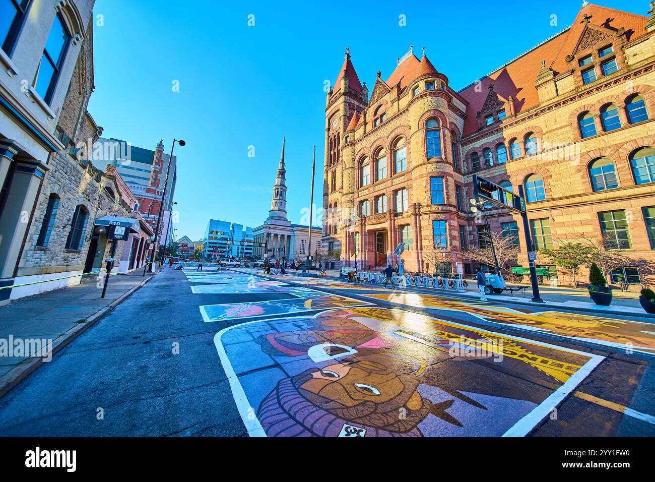 Cincinnati City Hall and Black Lives Matter Mural Street Art Street ...