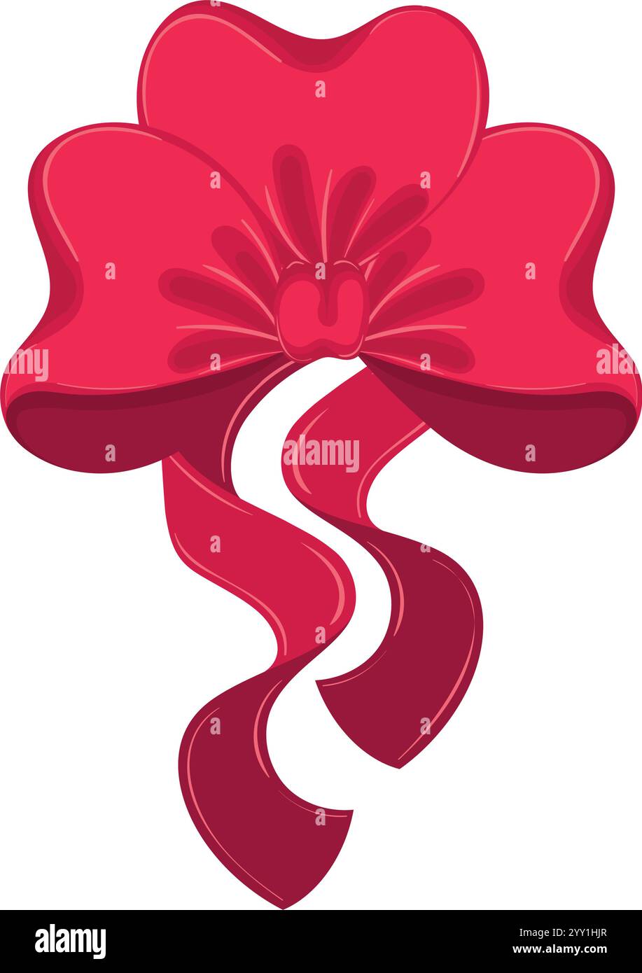 Red long ribbon decorative Cut Out Stock Images & Pictures - Alamy