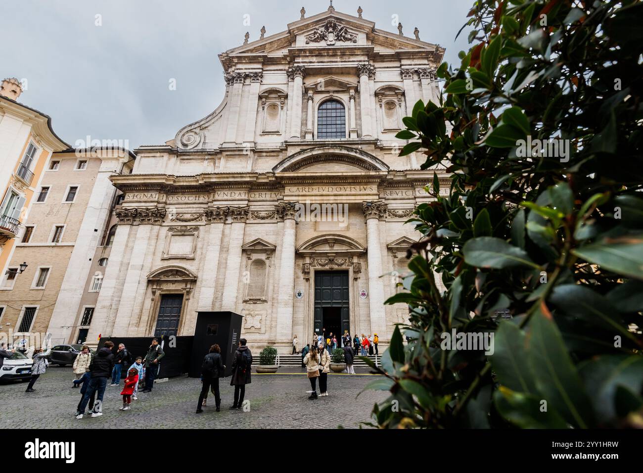 Rome, Italy - December 29, 2023: Church of Saint Ignatius of Loyola ...