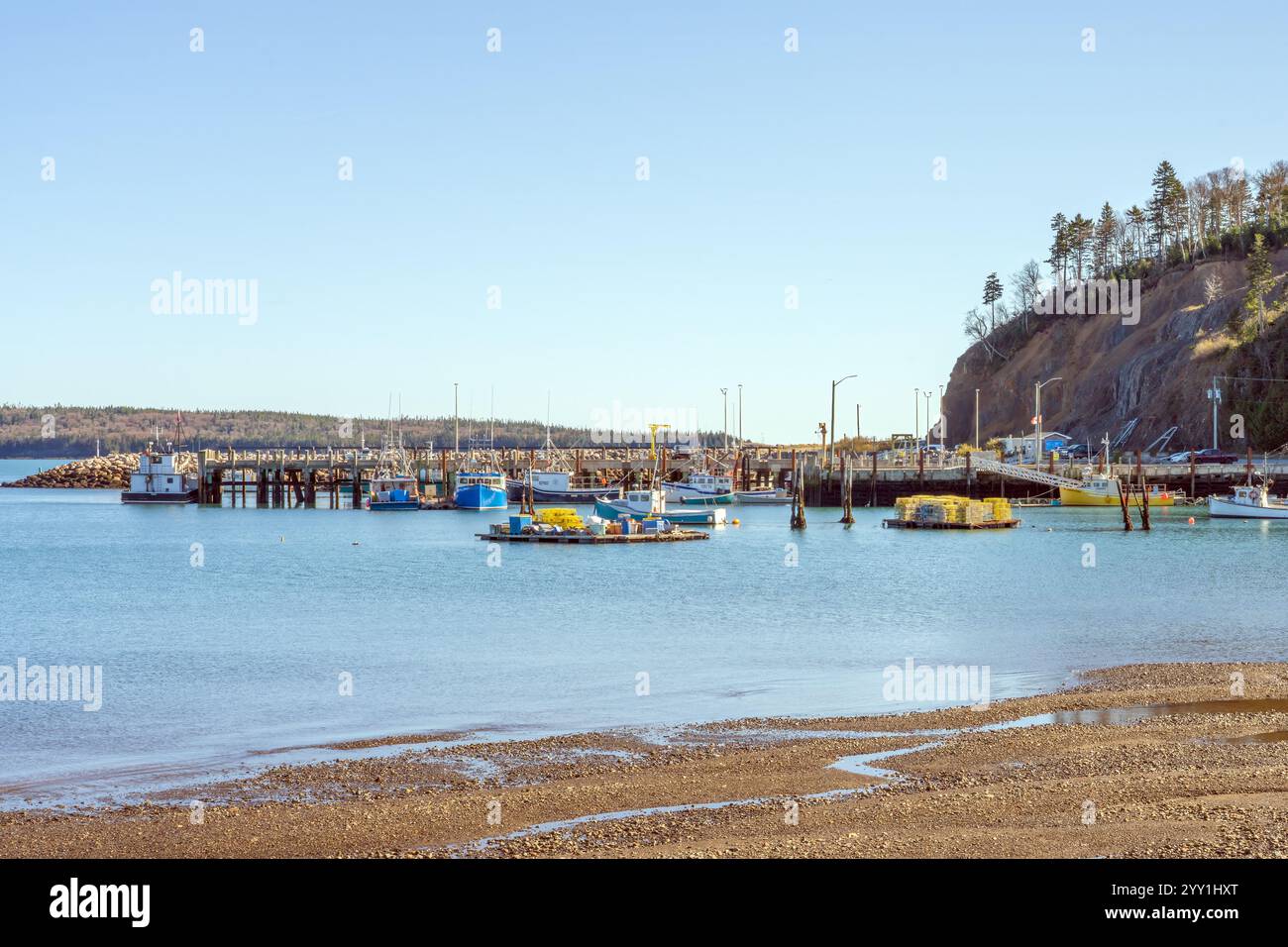 Beaver Harbour is a small fishing village on the Fundy shore of New Brunswick Canada Stock Photo ...