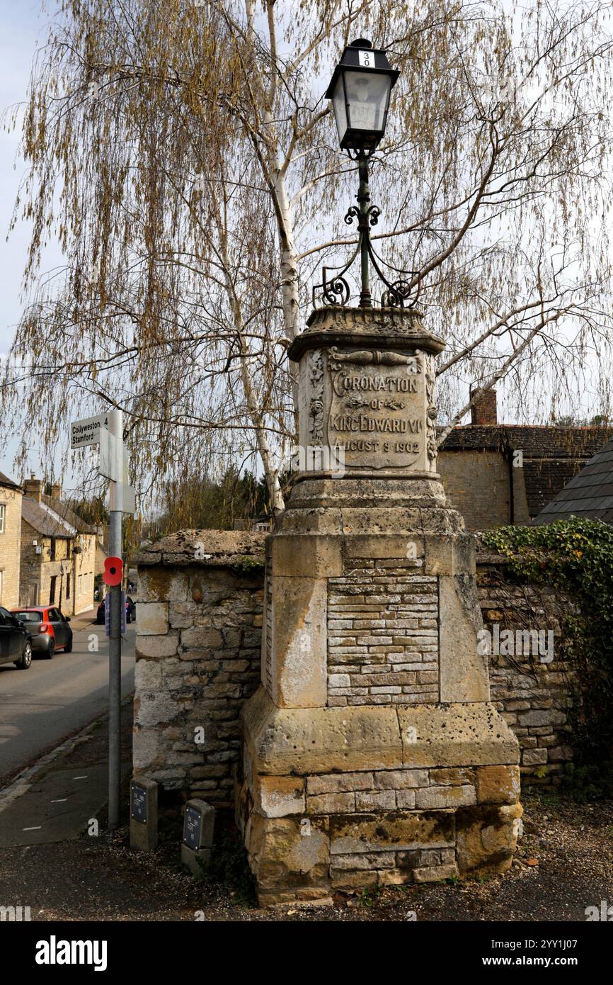 Coronation of Edward the VII memorial in Kings Cliffe village ...
