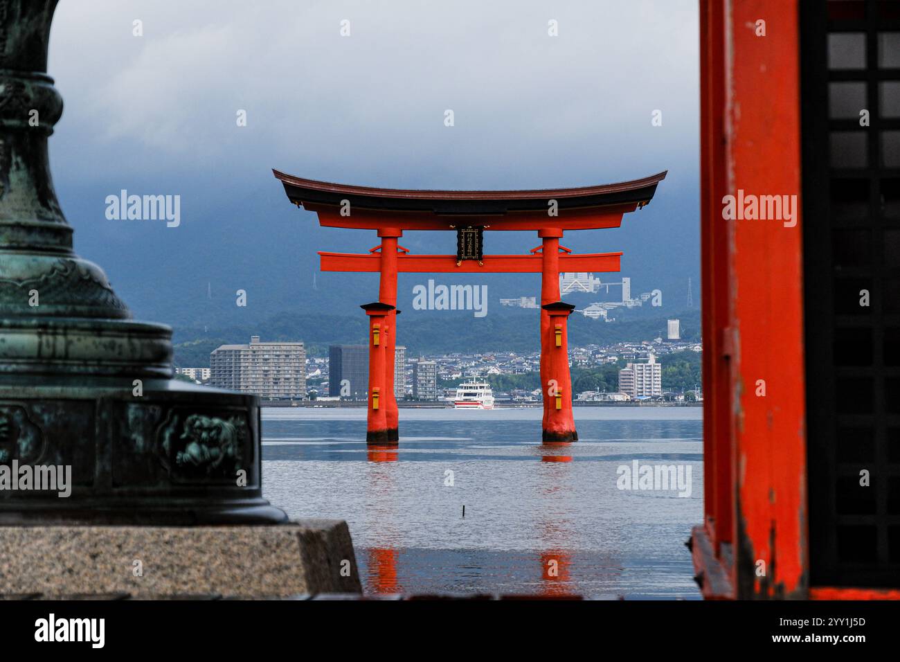 Stunning Japanese Temple with Torii Gate and Traditional Lanterns, Beautiful Cultural Landscape ...