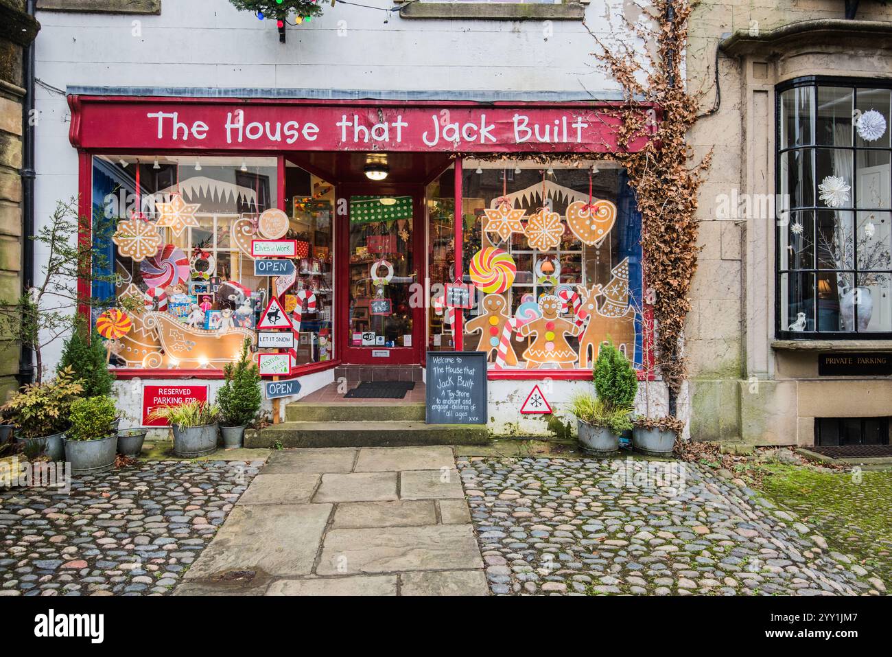 Pre-Christmas window of 'The House That Jack Built' ,2024. Location ...