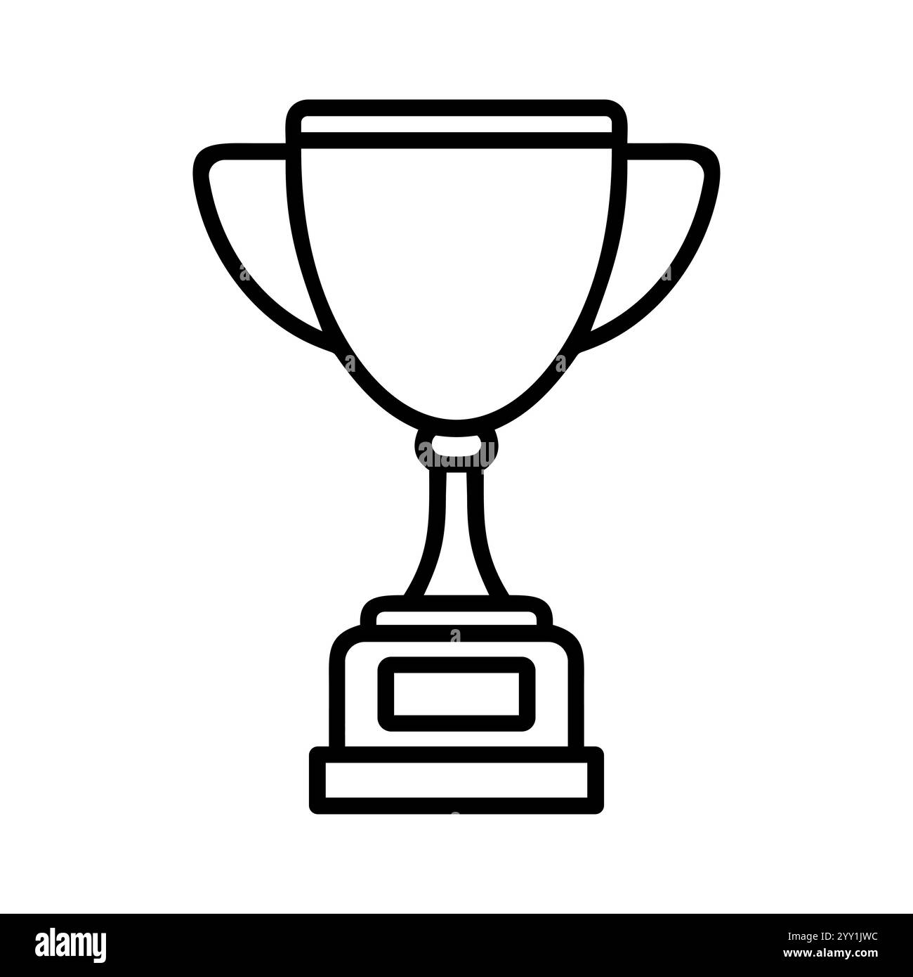 Trophy cup linear icon. Concept of victory, success, and recognition ...